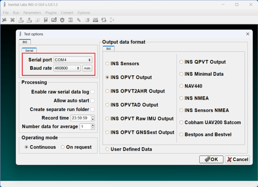 How to review and change parameters of the device using new GUI