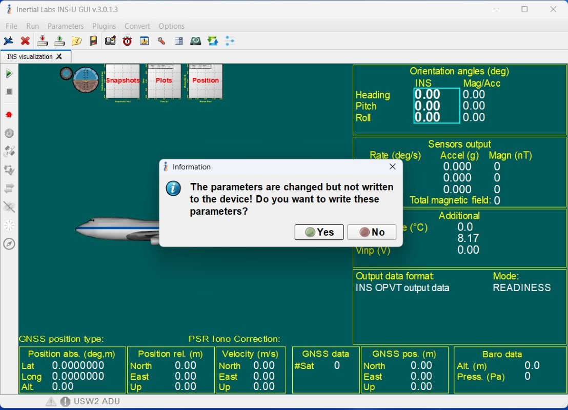 How to review and change parameters of the device using new GUI