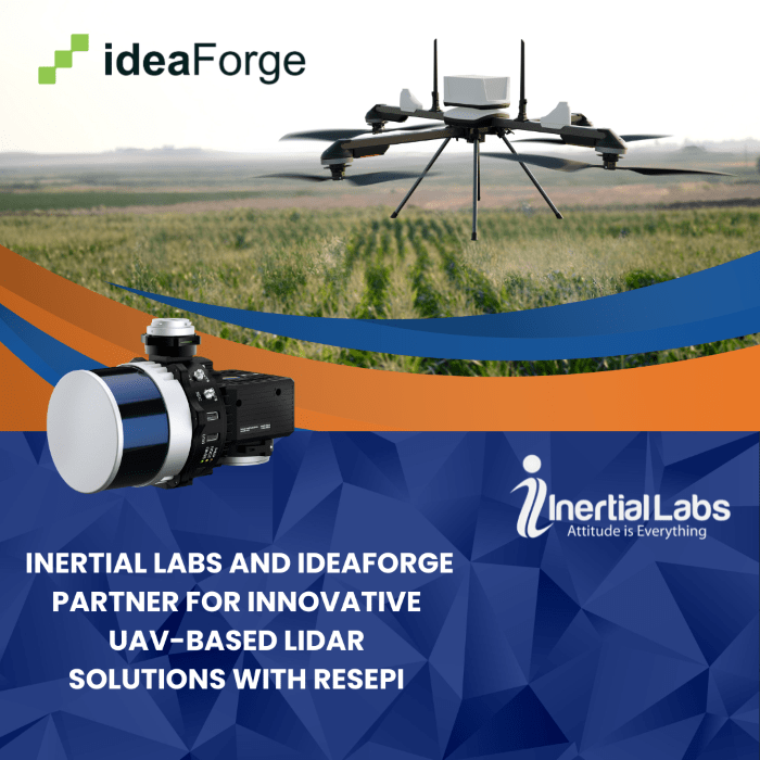 Inertial Labs and ideaForge Partner for UAV LiDAR Solutions
