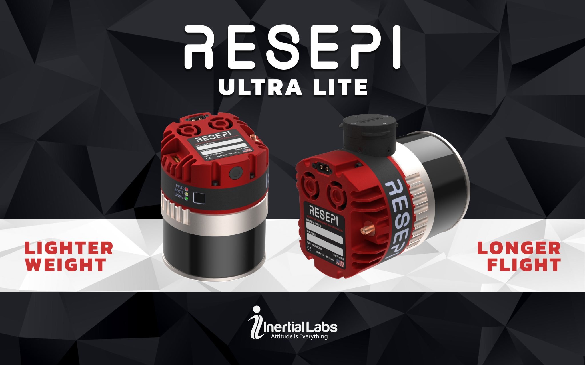 Inertial Labs Unveils the lightest LiDAR, the RESEPI ULTRA LITE