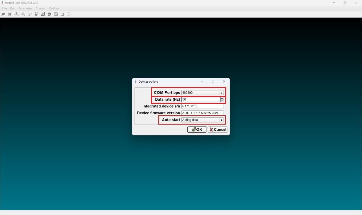 How to integrate the INS with an external Air Data Computer